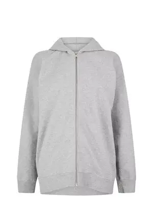 GANNI Teddy Bear Graphic Zip Hoodie - Gray