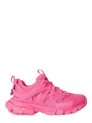 Balenciaga Lace-up Casual Sneakers With Logo Detailing - Pink