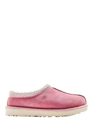 UGG Suede Slip-on Mules With Decorative Stitching - Pink