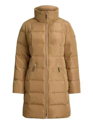 Ralph Lauren Down Jacket With Stand-up Collar - Brown