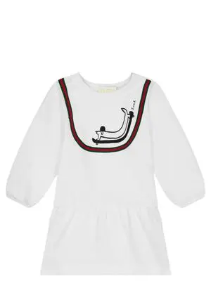 Gucci Printed Pattern Dress - White