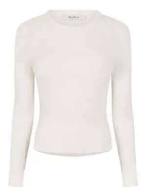 Max Mara Max Mara Long Sleeve Knit Sweater White