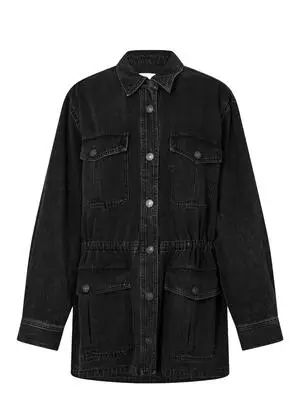 Isabel Marant Étoile Washed Lapel Denim Coat - No