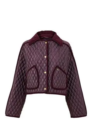 Burberry Floriston Diamond-quilted Jacket - Black