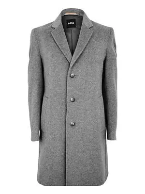 Hugo Boss Single Breasted Coat - Black