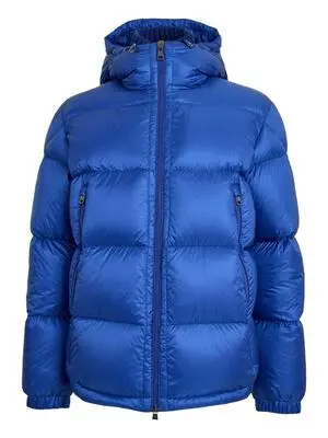 Moncler Quilted Hooded Down Jacket - Blue