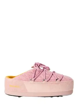 Moon Boot Lace-up Detail Slip-on Boots - Pink