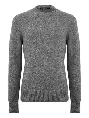 Dolce & Gabbana Crew Neck Knit Sweater - Gray