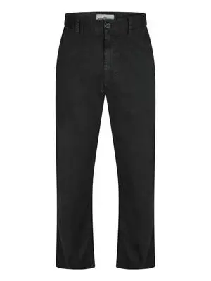 Stone Island Logo Patch Straight Leg Track Pants - Black