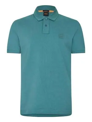 Hugo Boss Logo Short-sleeve Polo Shirt - Blue