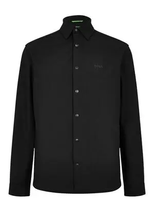 Hugo Boss Point-collar Long-sleeve Shirt - Black