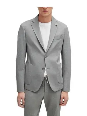 Hugo Boss Single-breasted Blazer - Gray