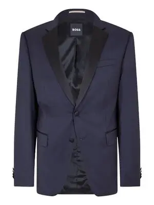 Hugo Boss Single-breasted Tuxedo Jacket - Black