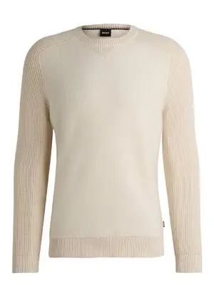 Hugo Boss Crew Neck Knit Sweater - Nude