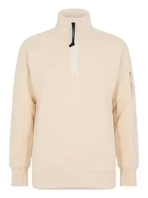 C.P. COMPANY C.P. Company Zip Up Fleece Top Nude