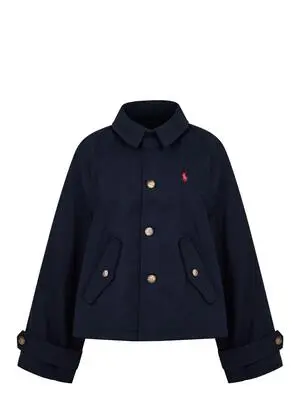 Polo Ralph Lauren Polo Ralph Lauren Single-Breasted Stand Collar Coat Black