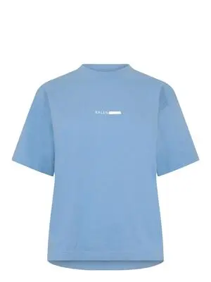 Balenciaga Logo Embroidered T-shirt - Blue