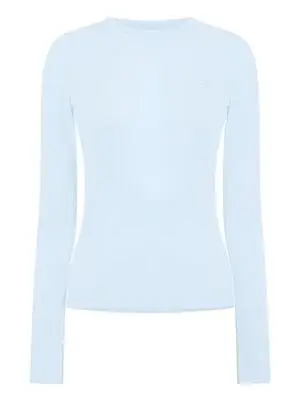 Casablanca Long-sleeved Crewneck T-shirt - Blue