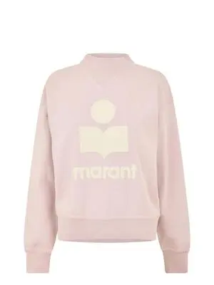Isabel Marant Étoile Isabel Marant Etoile Cotton-Blend Logo Sweatshirt Pink