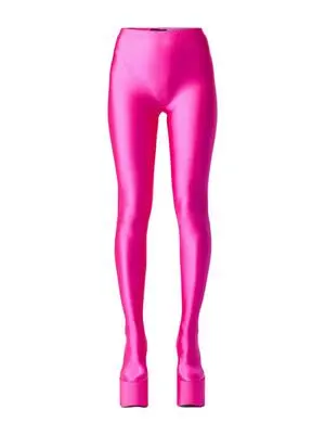 Balenciaga Over The Knee Platform Boots - Pink