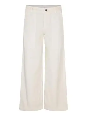 Moncler Moncler Wide Leg Casual Pants White