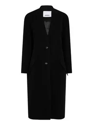 Isabel Marant Étoile Florane Ct Overcoat - Black