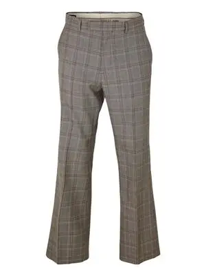 Gucci Plaid Tailored Trousers - Gray