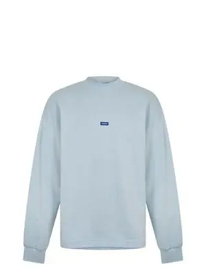 Hugo Boss Relaxed Fit Crew Sweatshirt - Blue