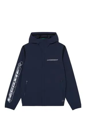 Lacoste Hooded Zip-up Jacket - Blue