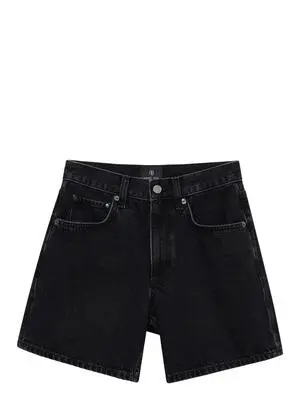ANINE BING Anine Bing Five-Pocket Denim Shorts Black