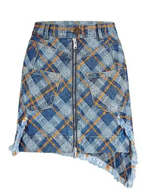 VIVIENNE WESTWOOD Vivienne Westwood Plaid Denim Mini Skirt