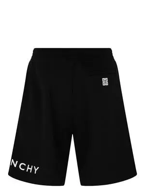 Givenchy Loose-fitting Athletic Shorts With Logo Detail - Black