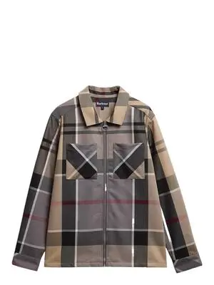 Barbour Plaid Zip-up Jacket - Black