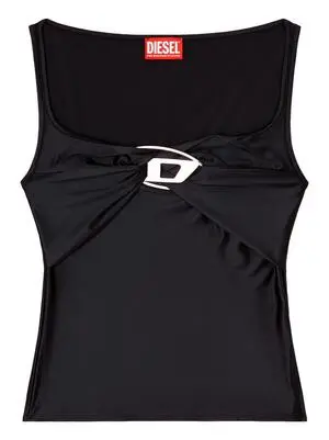 DIESEL® Diesel Sleeveless Top With Twisted Detail And Cut-Out
