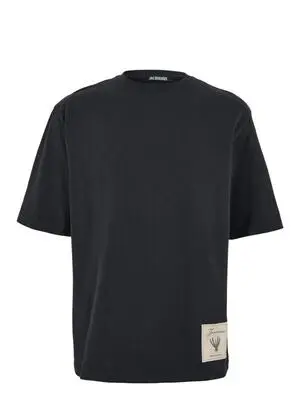 Jacquemus Logo Short-sleeved T-shirt - Black
