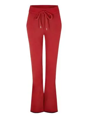 VIVIENNE WESTWOOD Flared Joggers With Saturn Embroidery - Red