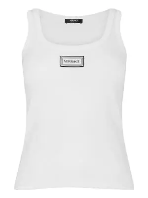 Versace Sleeveless Tank Vest - White