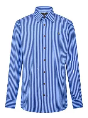 VIVIENNE WESTWOOD Logo Striped Shirt - Blue