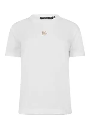 DOLCE & GABBANA Dolce & Gabbana Embellished Logo T-Shirt