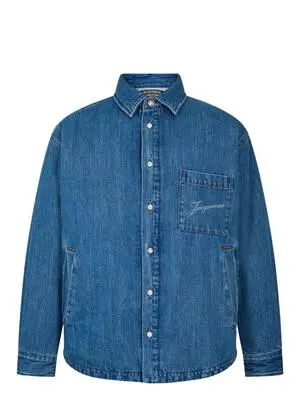 Jacquemus Long-sleeved Denim Shirt - Blue