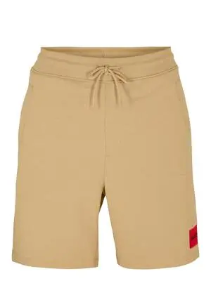 Hugo Boss Fleece Jogger Shorts - Nude