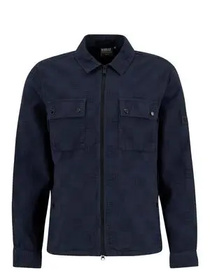 Barbour Textured Zip-up Casual Jacket - Black