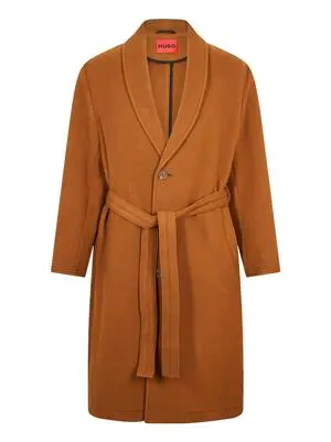 Hugo Boss Long Overcoat - Brown