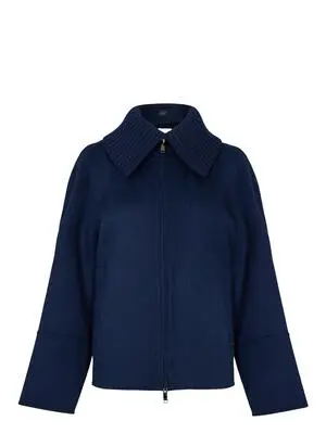 JOSEPH Joseph Zippered Long-Sleeved Knit Cardigan