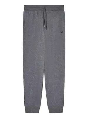 Emporio Armani Closed Hem Fleece Joggers - Gray