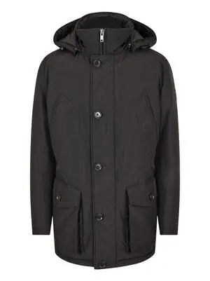 Hugo Boss Parka Coat - Black