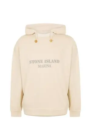 Stone Island Loose Pullover Hoodie - Nude