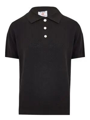 Casablanca Short-sleeved Polo Shirt - Black