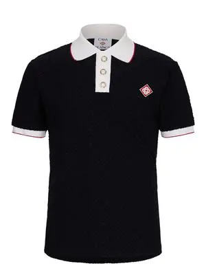 Casablanca Short-sleeved Polo Shirt - Black