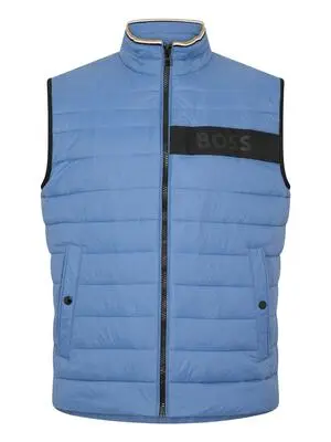 Hugo Boss Sleeveless Quilted Gilet - Blue